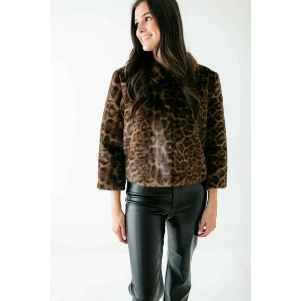 Lucy Paris Leopard Faux Fur Jacket – 8.28 Boutique